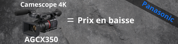 Baisse de prix: AGCX350 Camescope 4K Optique x20 Capteur 1 pouce AGCX350